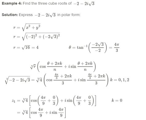 finding the nth root of complex number example z 1 i 1 5
