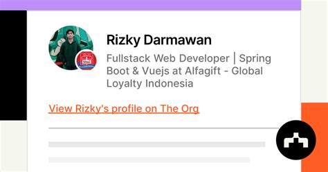 Rizky Darmawan Fullstack Web Developer Spring Boot And Vuejs At Alfat Global Loyalty