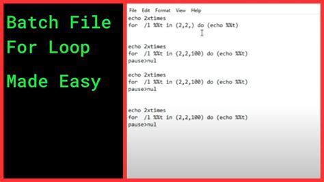 Batch File For Loop Files Imaginative Minds