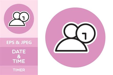 Date And Time Icon Timer Graphic By Beldonbenediktus · Creative Fabrica