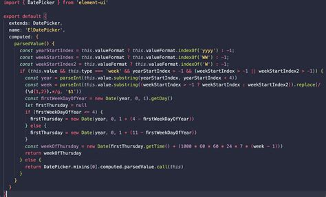 El Date Picker 使用type‘week 添加value Formatyyyy Ww 和 Formatyyyy 第 Ww 周 这两个属性 选择报错