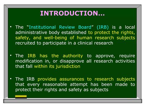 Irb Icf Protocol Ppt