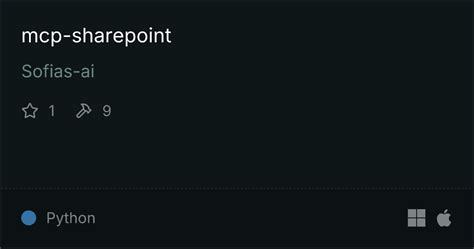 SharePoint MCP Server Glama