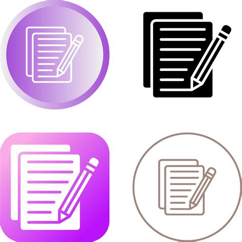 Document Edit Vector Icon 40664920 Vector Art At Vecteezy