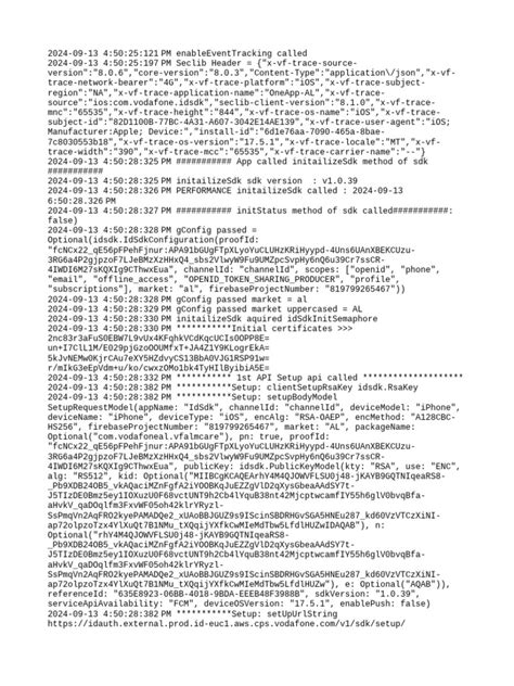 Id Sdk Logs Pdf Ios Computer Data
