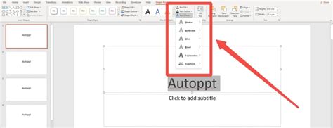 How To Outline Text In Powerpoint Add Borders Shadows And Custom Effects Autoppt
