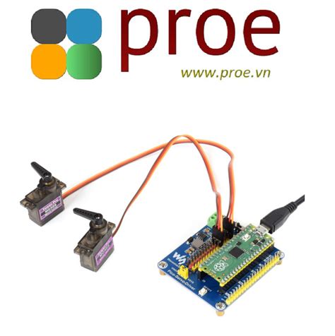 Servo Driver Module For Raspberry Pi Pico 16 Ch Outputs 16 Bit