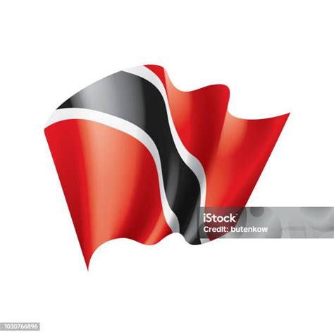 트리니다드 토바고 플래그 흰색 배경 벡터 일러스트 레이 션 0명에 대한 스톡 벡터 아트 및 기타 이미지 0명 3차원 형태