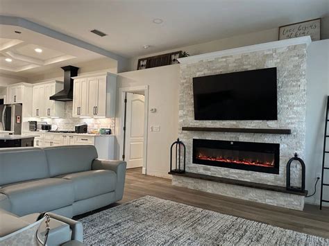 Ledger Stone Fireplace Media Wall In Sarasota Fl