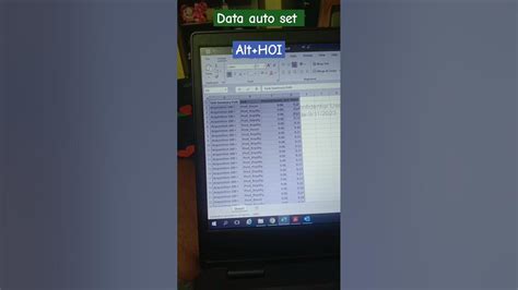 auto set data auto set shortcut is alt hoi excel youtube