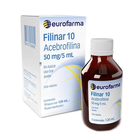 Filinar 10 Acebrofilina 50mg5ml Frasco De 120 Ml Punto Farma