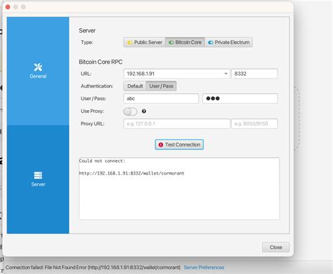 Cannot Connect To Remote Bitcoin Core 173 · Issue 913