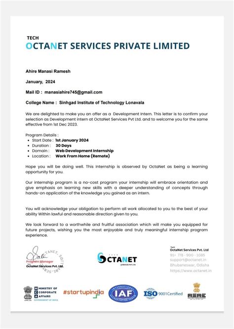 webdevelopment octanetinternship internshipopportunity