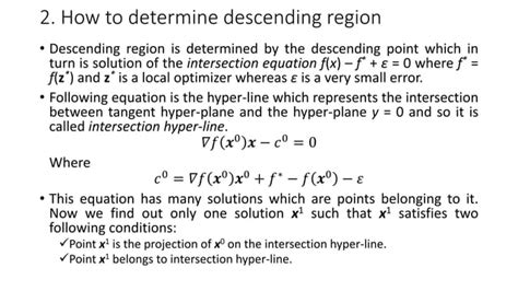 Global Optimization With Descending Region Algorithm Ppt