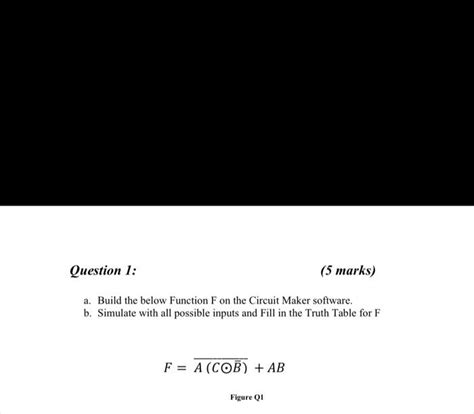Solved Question 1 5 Marks A Build The Below Function F