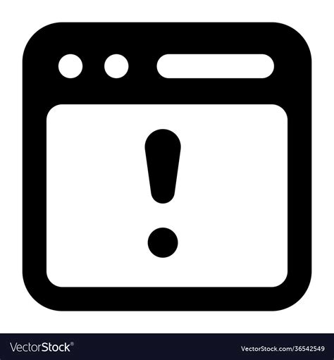 Web Error Royalty Free Vector Image Vectorstock