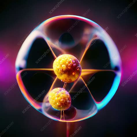 Subatomic Particles And Atoms Conceptual Illustration Stock Image C Science Photo