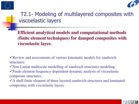 Ppt Wp2 D4 Damped Composites Modelling Powerpoint Presentation