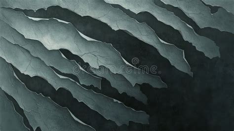 Abstract Depiction Of Layered Textures Resembling Natural Elements Stock Illustration