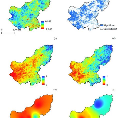 Annual Ndvi And Edi Correlation Coefficient And Significance Test