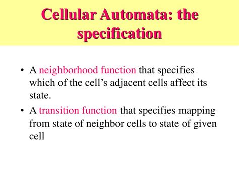 PPT Cellular Automata PowerPoint Presentation Free Download ID 1227446