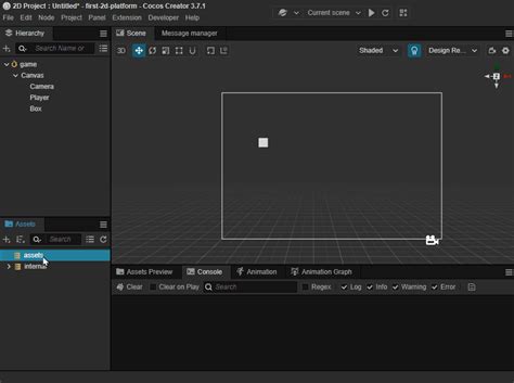 quick start making your first 2d game cocos creator