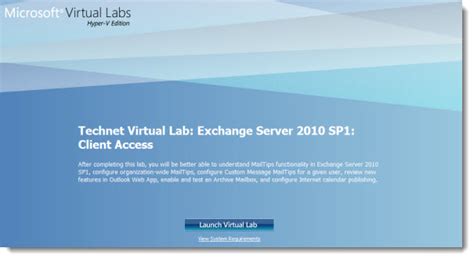 Technet Virtual Labs From Microsoft Are Free Esx Virtualization