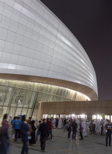 Zaha Hadids Air Conditioned Al Wakrah Stadium In Qatar Hosts First Match