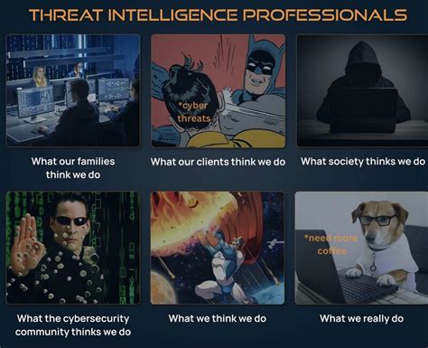 Cyber Threat Intelligence ® On Linkedin Threat Intelligence Professionals 😂