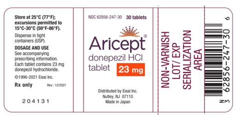 Aricept Tablets Fda Prescribing Information Side Effects And Uses