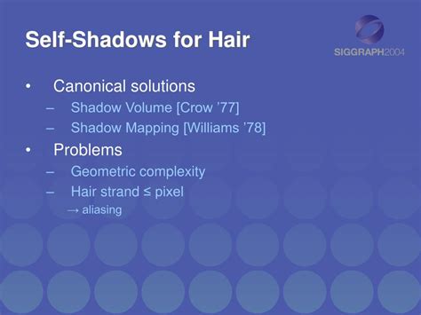 Ppt A Self Shadow Algorithm For Dynamic Hair Using Density Clustering