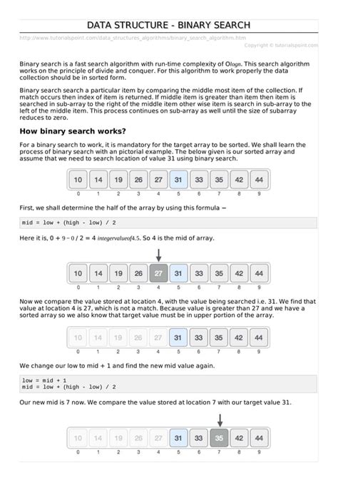 Binary Search Algorithm Pdf