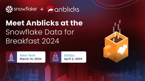 Anblicks Sponsoring Snowflake Data For Breakfast Nyc And Dallas