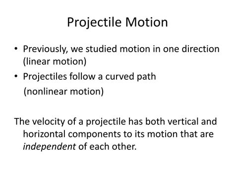 PPT Chapter 3 Projectile Motion PowerPoint Presentation Free