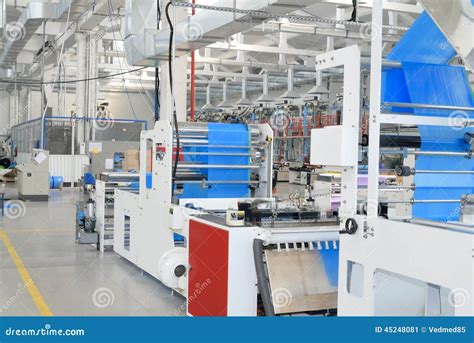 Garbage Bag Production Stock Image Image Of Indoor Modern 45248081