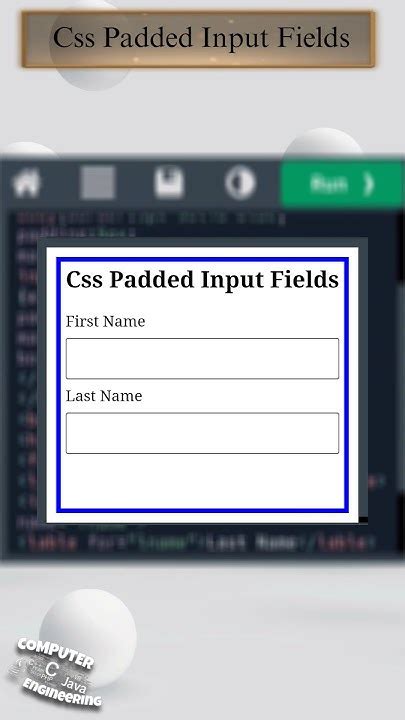 𝐂𝐬𝐬 𝐏𝐚𝐝𝐝𝐞𝐝 𝐈𝐧𝐩𝐮𝐭 𝐅𝐢𝐞𝐥𝐝𝐬 Css Inputs Field Form Html Style Html5 Lable
