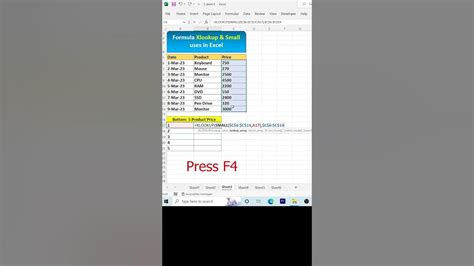 formula xlookup small uses in excel 🔥 excel shorts microsoftexcel exceltutorial exceltips