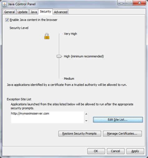 Maximodev Maximo Applets And Java Security