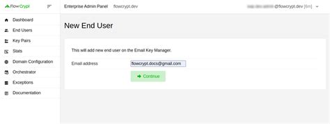 Add End User Flowcrypt Docs