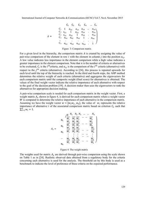 Analytic Hierarchy Process For Qos Evaluation Of Mobile Data Networks Pdf