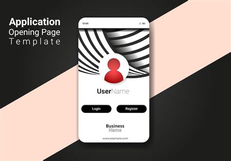 Premium Vector Landing Page Template Home Page For App Design