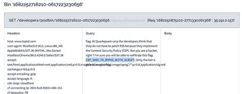 Root Me Csp Bypass Inline Code