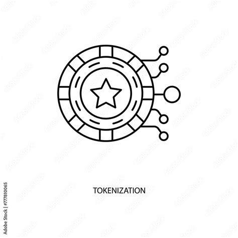 Tokenization Concept Line Icon Simple Element Illustration Tokenization Concept Outline Symbol