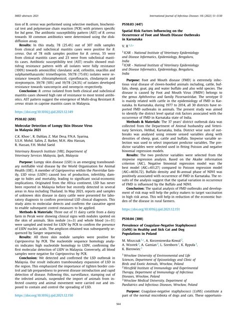Pdf Spatial Risk Factors Influencing On The Occurrence Of Foot And Mouth Disease Outbreaks In