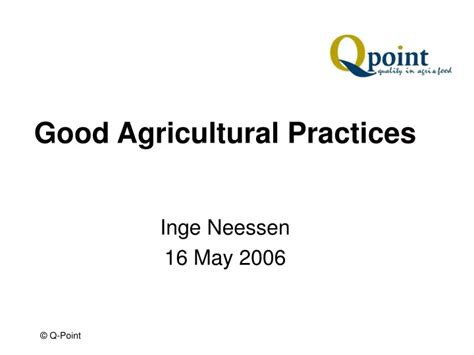 PPT Good Agricultural Practices PowerPoint Presentation Free Download ID