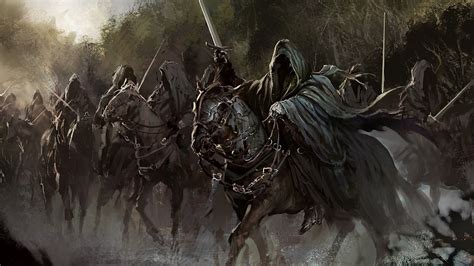 Nazgul ~ Black Rider ~ Ringwraith Art The Hobbit Lord Of The Rings