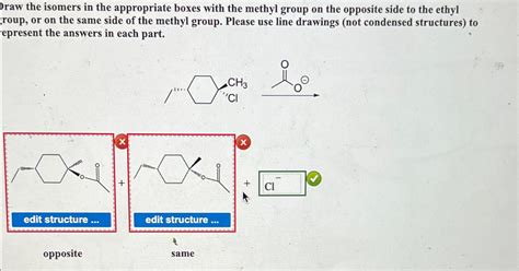 Solved Draw The Isomers In The Appropriate Boxes With The Chegg