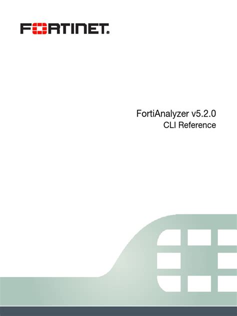 Fortianalyzer Cli 520 Pdf Secure Shell Command Line Interface