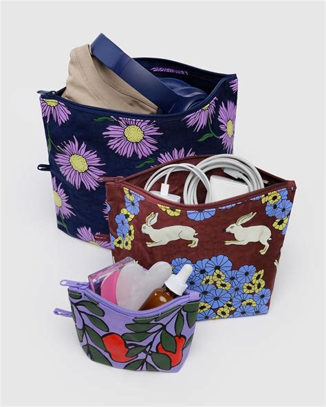 Baggu Go Pouch Setnight Orchard Baggu