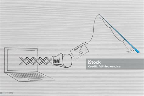 악의적인 이메일 낚시 대 봉투 및 노트북 봄 화면에 나오는 권투 글러브 권투 글러브에 대한 스톡 사진 및 기타 이미지 권투 글러브 낚싯대 노트북 Istock